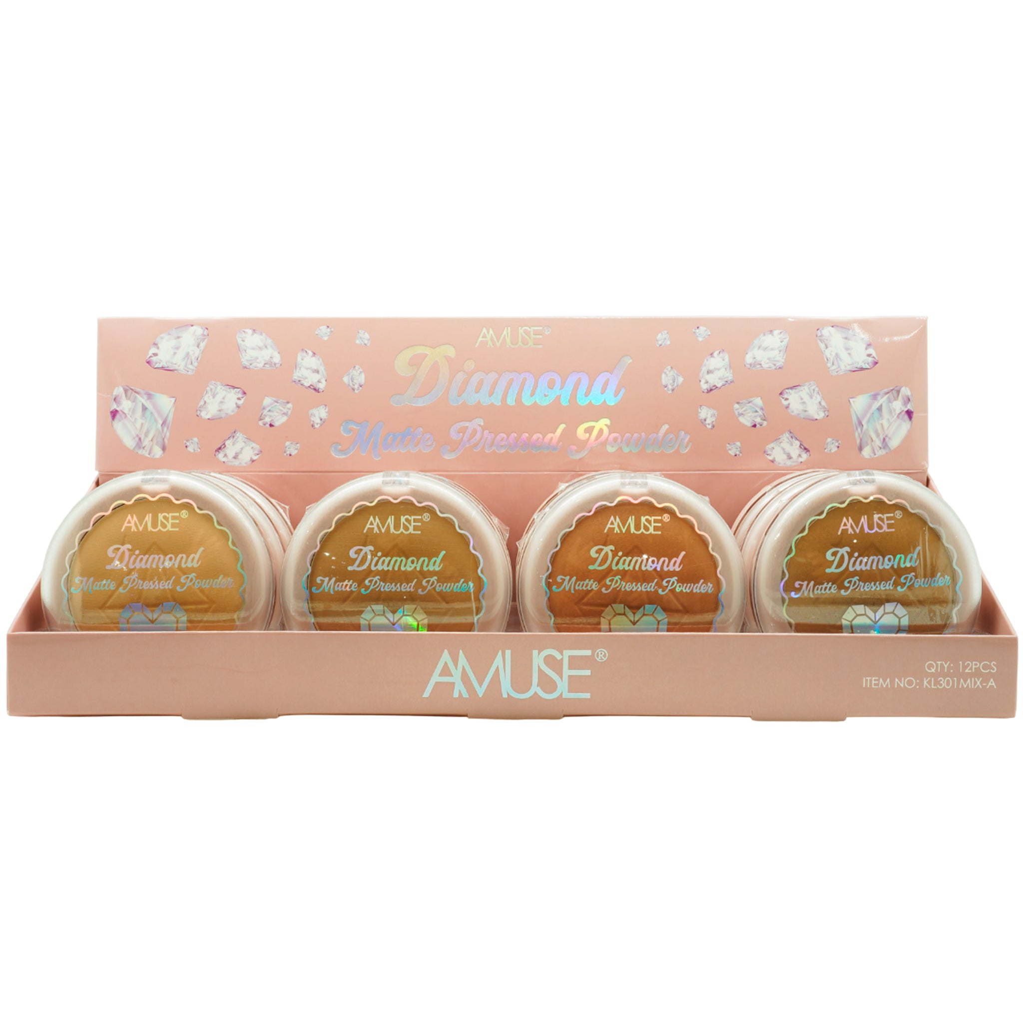 Polvos Compactos Diamond Matte - Amuse | Cosméticos al por Mayor – Cosmeticosalpormayor.com