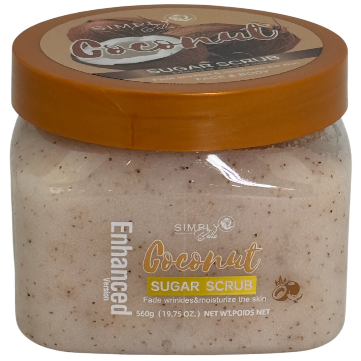 Exfoliante de Coco con Azúcar Simply Bella | Cosméticos al por Mayor ...